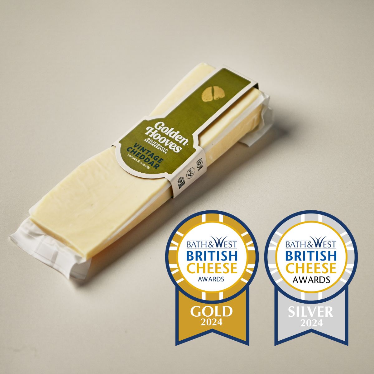 Golden Hooves Vintage Cheddar 200g – Welsh Luxury Hamper Co.