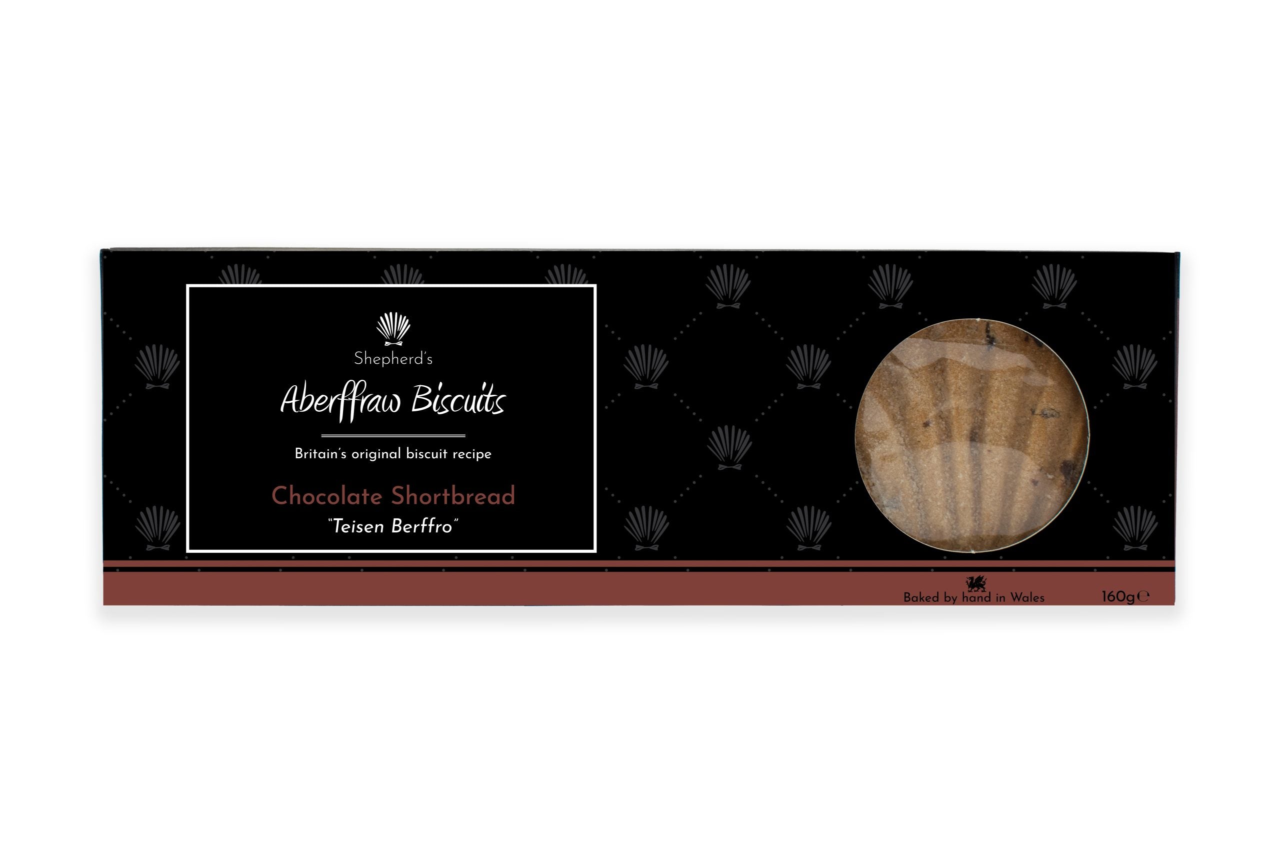 Chocolate Shortbread Biscuits 180g – Welsh Luxury Hamper Co.