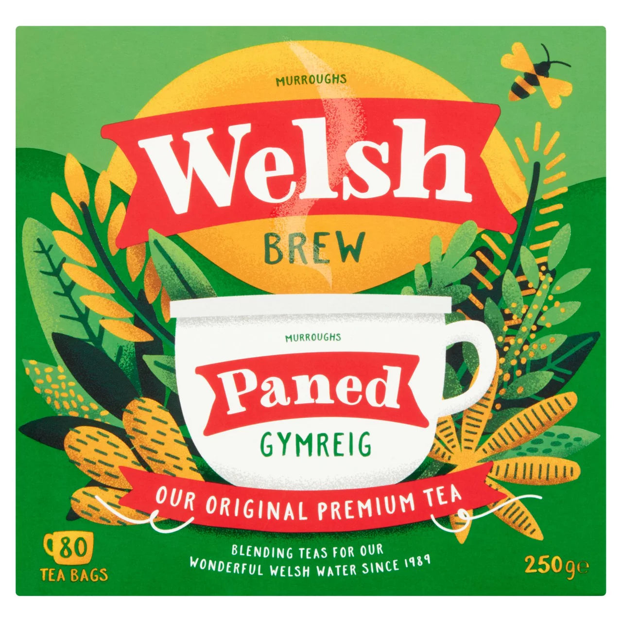 Welsh Brew 80 tea bags Caddy 250g – Welsh Luxury Hamper Co.