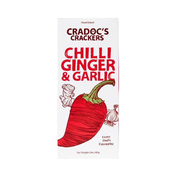 Chilli Ginger and Garlic Crackers 80g – Welsh Luxury Hamper Co.